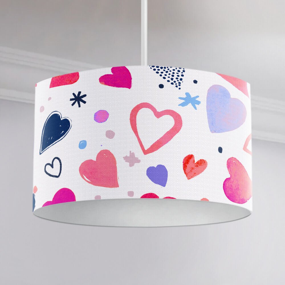 Hearts Ceiling Lampshade – Happy Linen Company