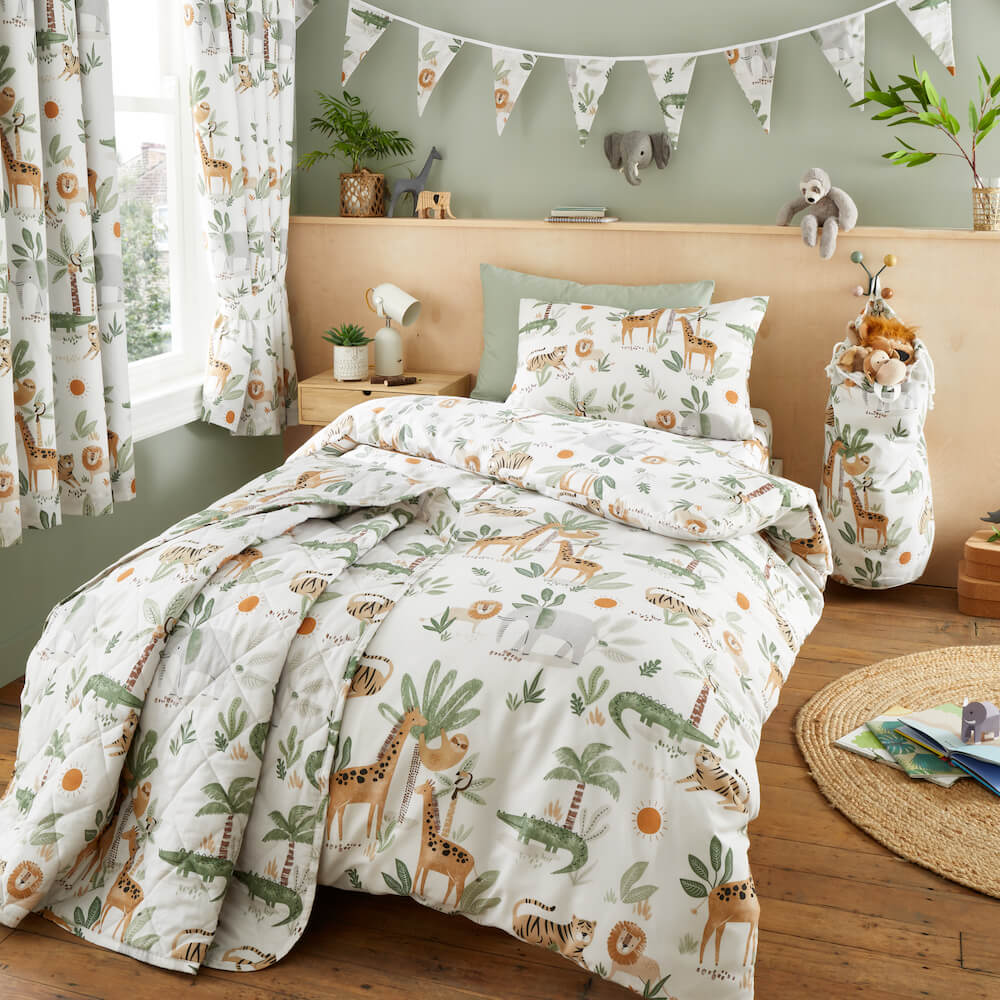 Kids Jungle Safari Bedding | Happy Linen Company