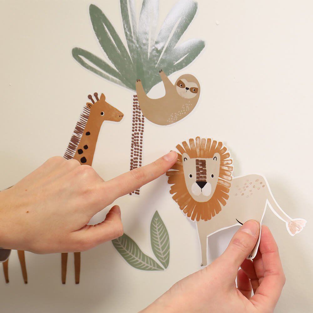 Kids Jungle Safari Wall Stickers | Happy Linen Company