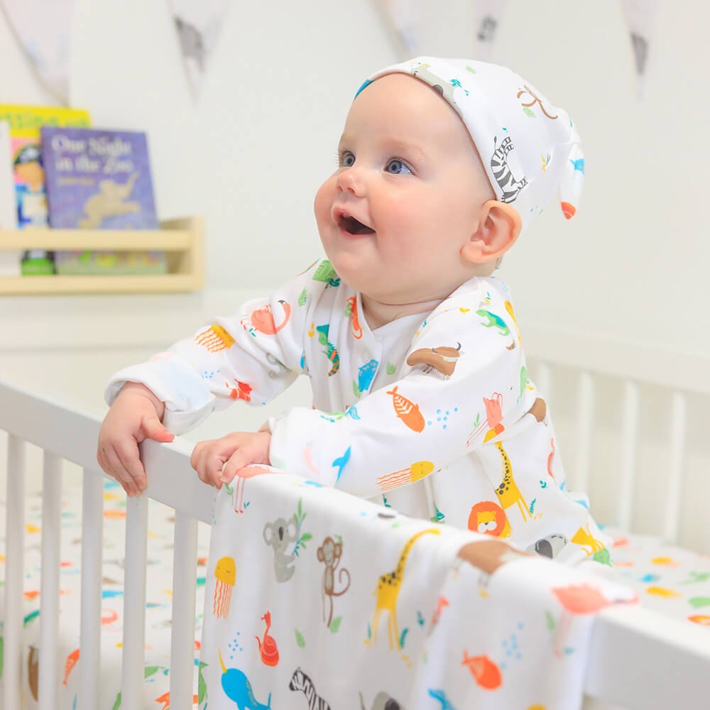 Animal Baby Sleepsuit – Happy Linen Company