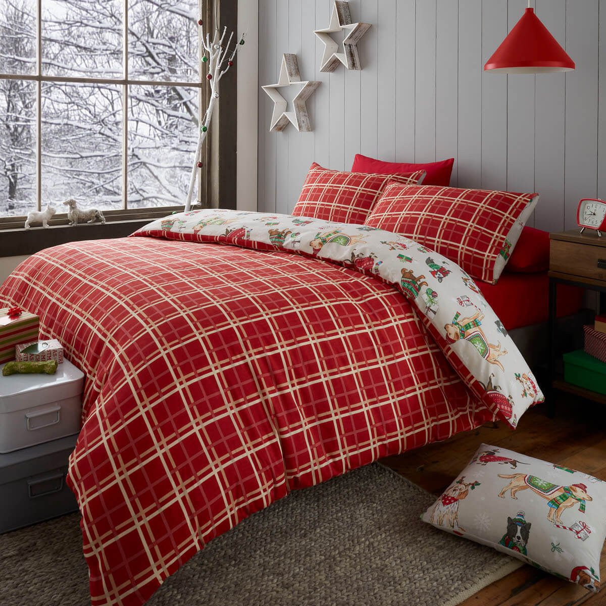 Christmas Dogs Bedding | Happy Linen Company