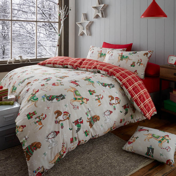 Christmas Dogs Bedding | Happy Linen Company