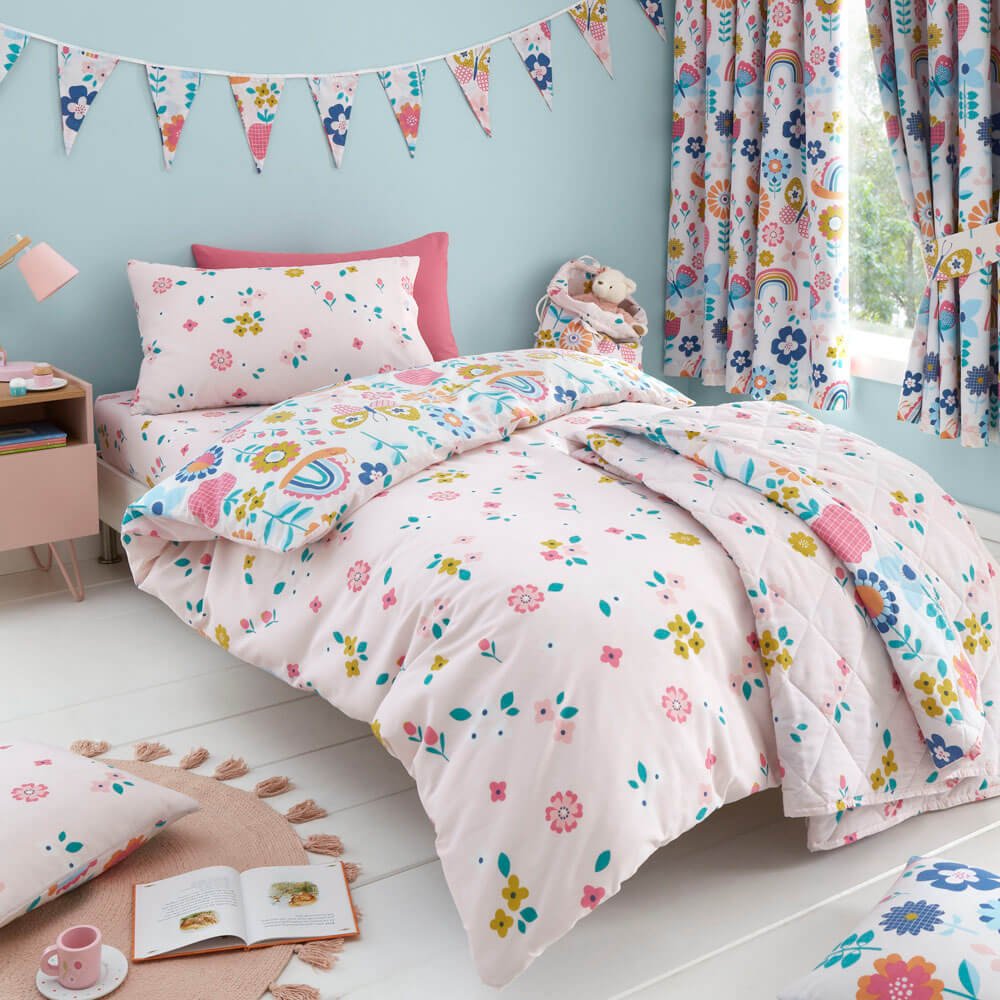 Kids Flower Garden Floral Bedding | Happy Linen Company