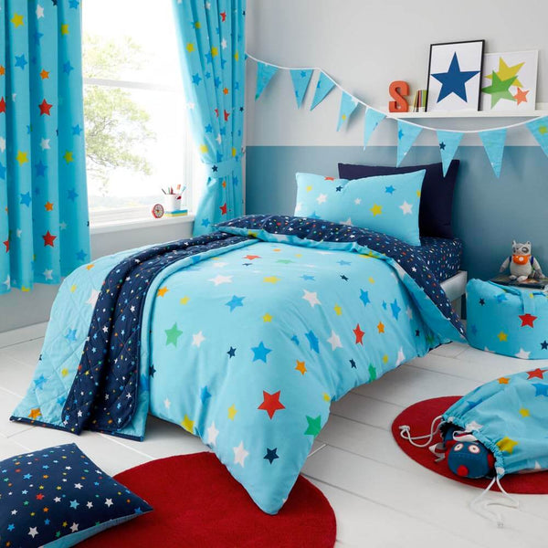 Kids Multi Stars Bedding | Happy Linen Company